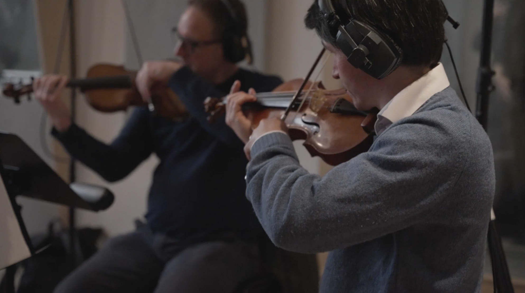 Watch our students work with a string quartet for the first time